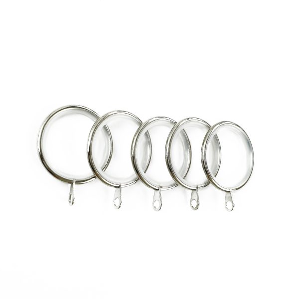 35mm Satin Curtain Rod Rings - 5 Pack - Smart Home Products