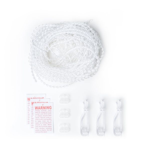 10m White Plastic Roller Blind Chain Replacement Kit - Smart Home Products