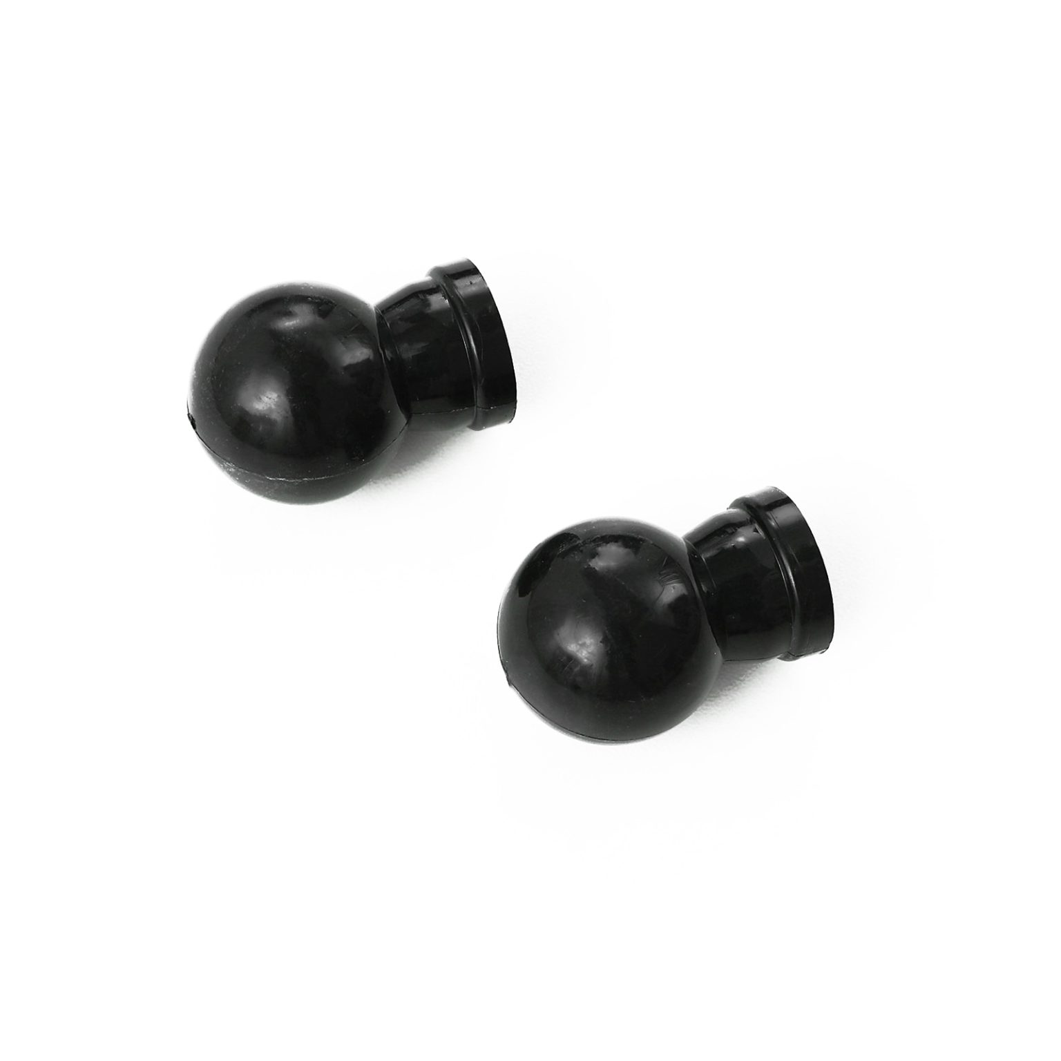 Black PVC Ball Finial - 2 Pack - Smart Home Products
