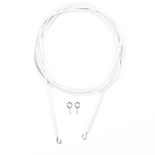 10m White Expanding Curtain Wire Kit - Smart Home Products