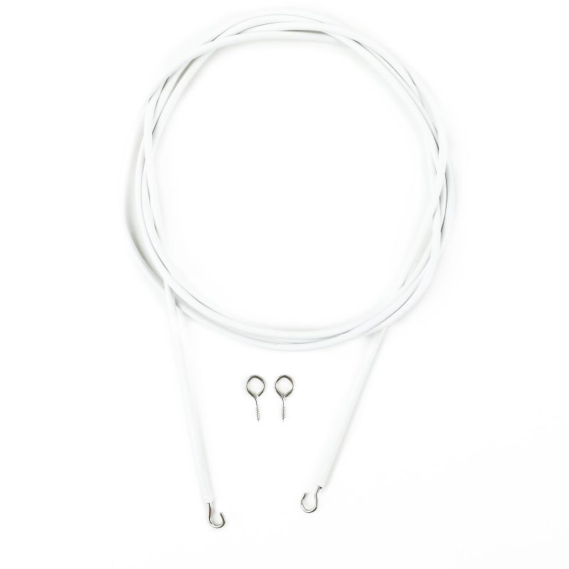 10m White Expanding Curtain Wire Kit - Smart Home Products